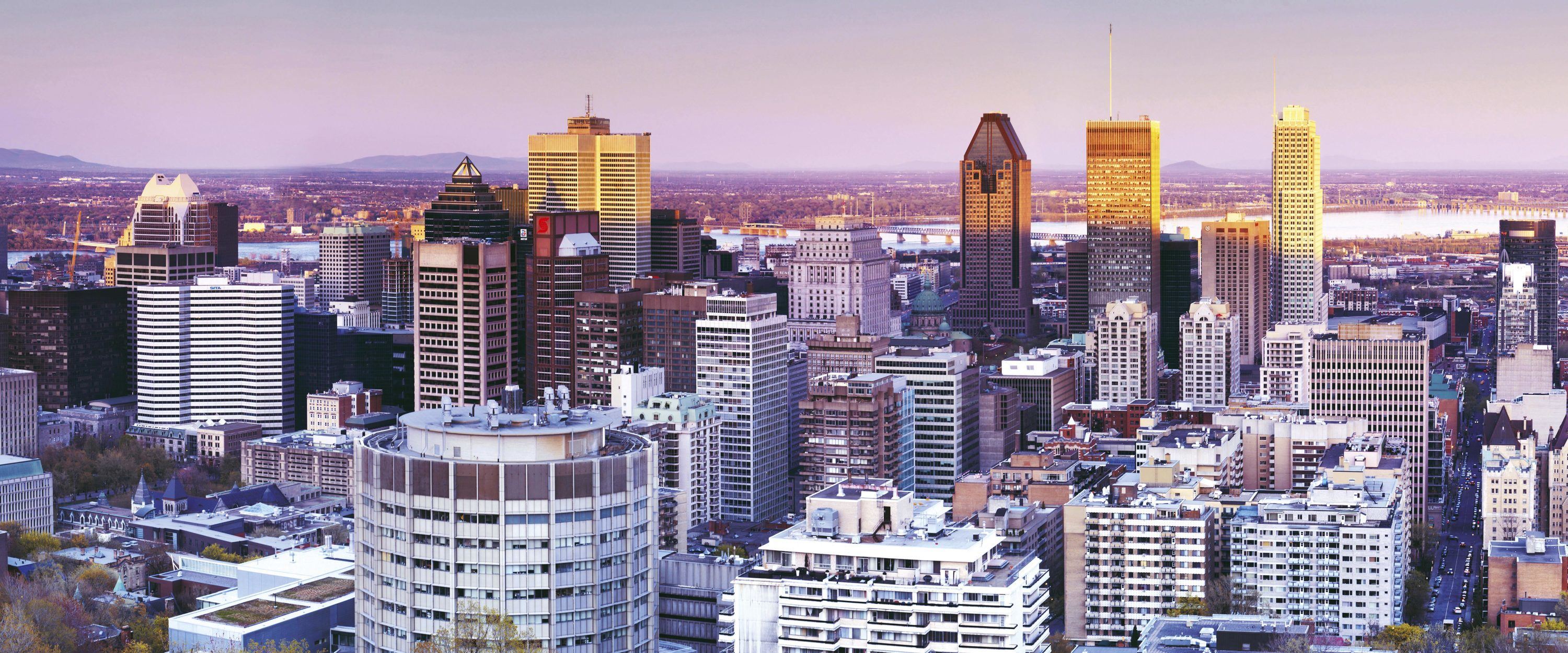 Le centre-ville de Montréal