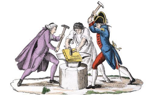 « Les trois ordres forgeant la nouvelle constitution « Les trois ordres forgeant la nouvelle constitution