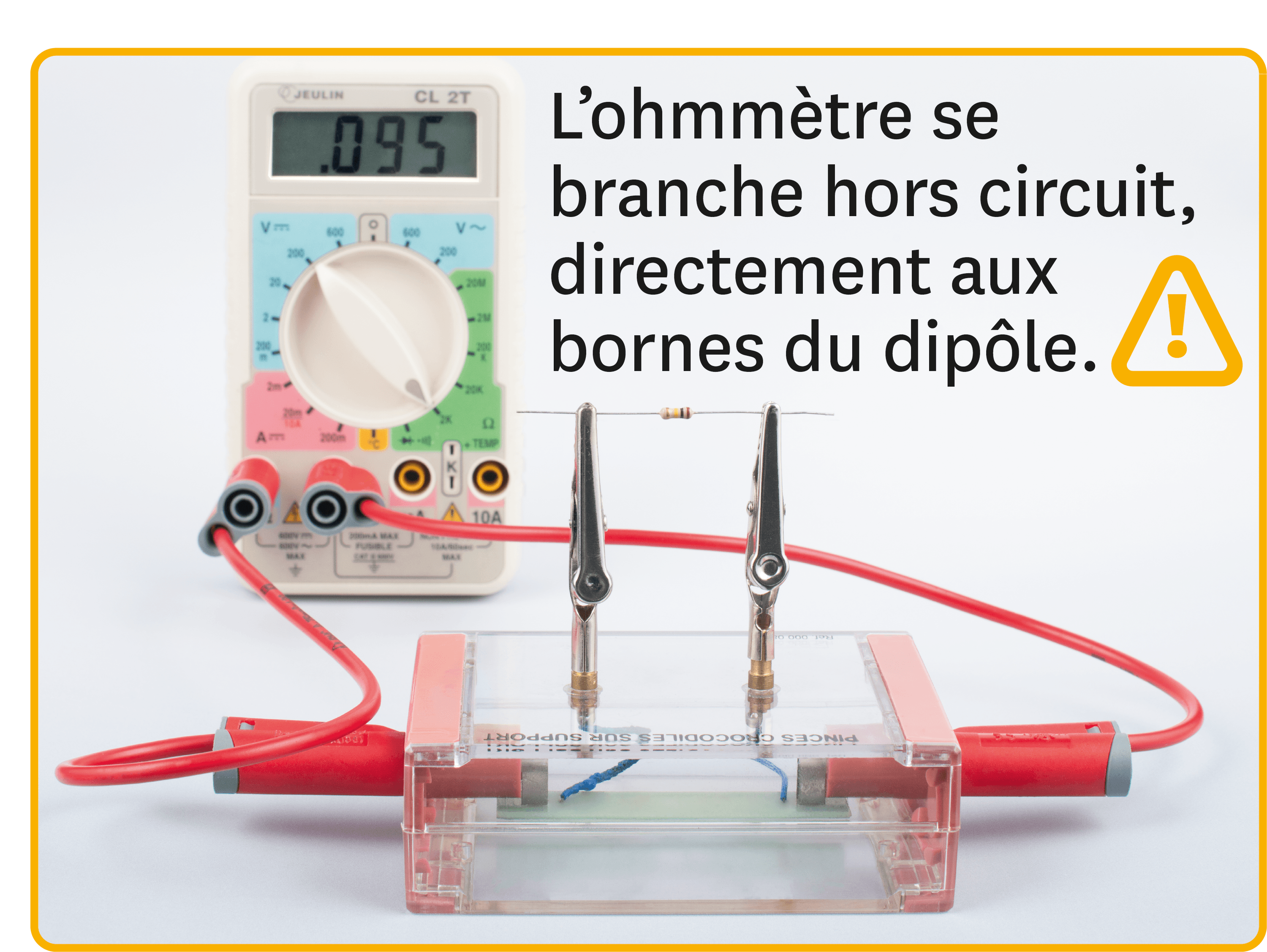 L’ohmmètre.