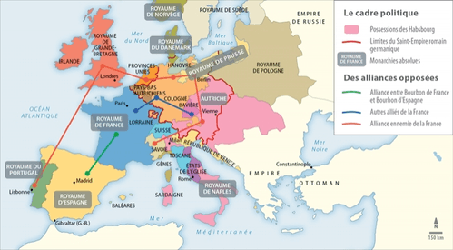 L'Europe au début du XVIIIe siècle : des puissances rivales
