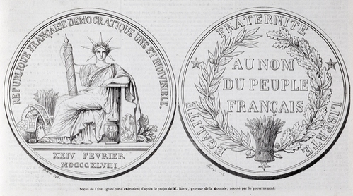 Le sceau de la République française (1848)